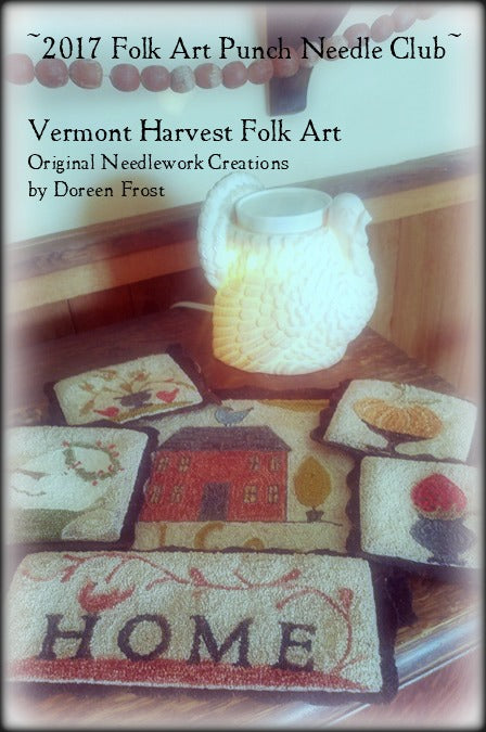 Autumn Blessings Primitive Punch Needle Pattern – Vermont Harvest Folk ...