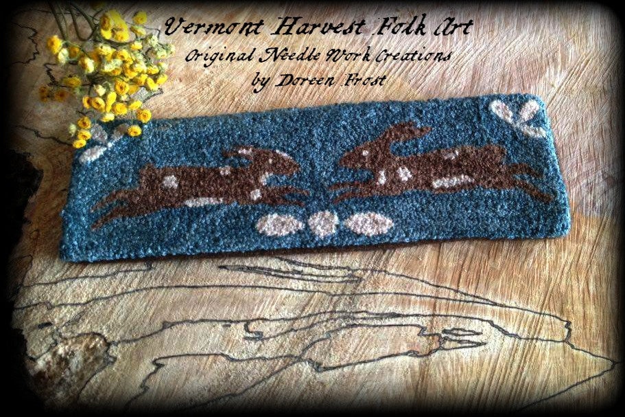 Olde Hares Primitive Punch Needle Embroidery Pattern – Vermont Harvest ...