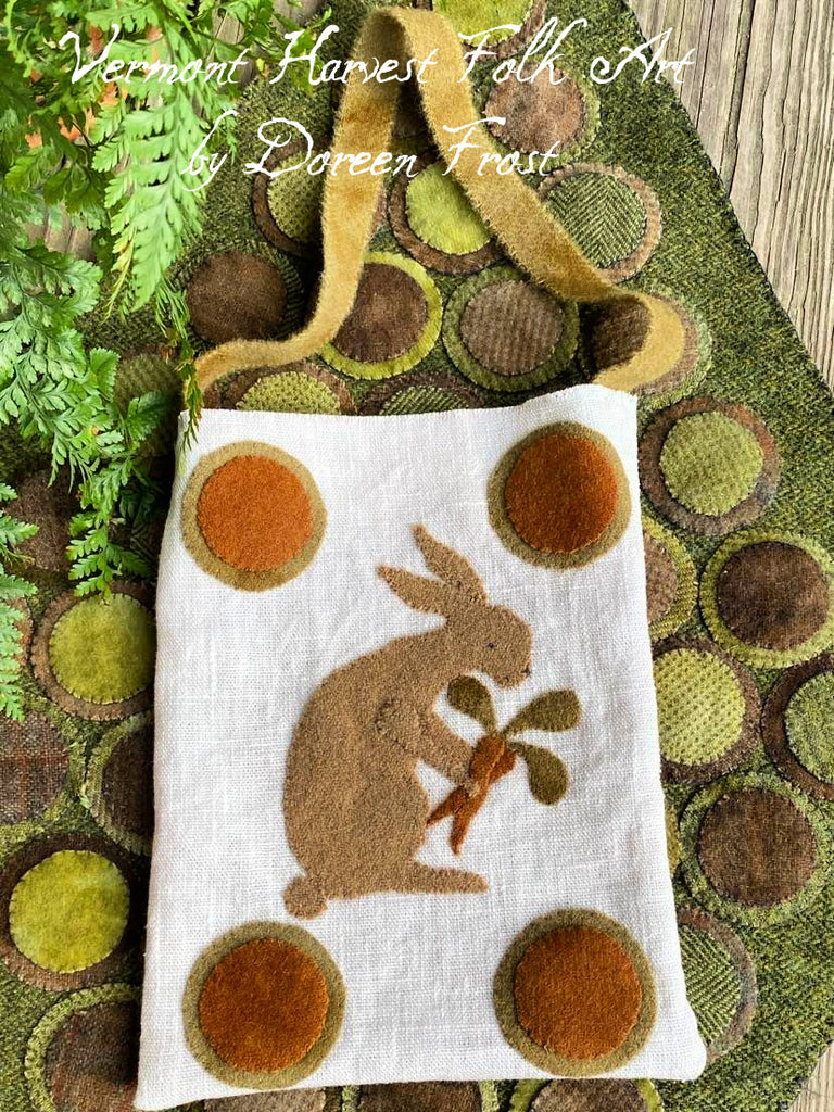 Sir Reginald Hare ~ Small Linen & Wool Applique Pocket – Vermont ...