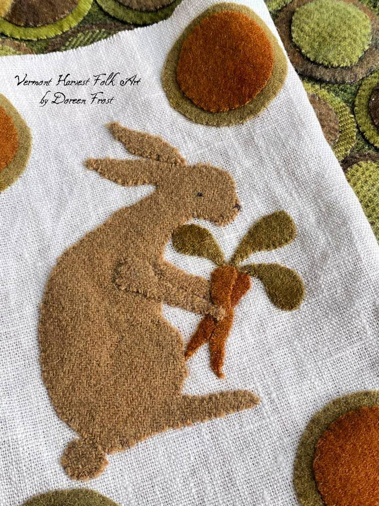 Sir Reginald Hare ~ Small Linen & Wool Applique Pocket – Vermont ...