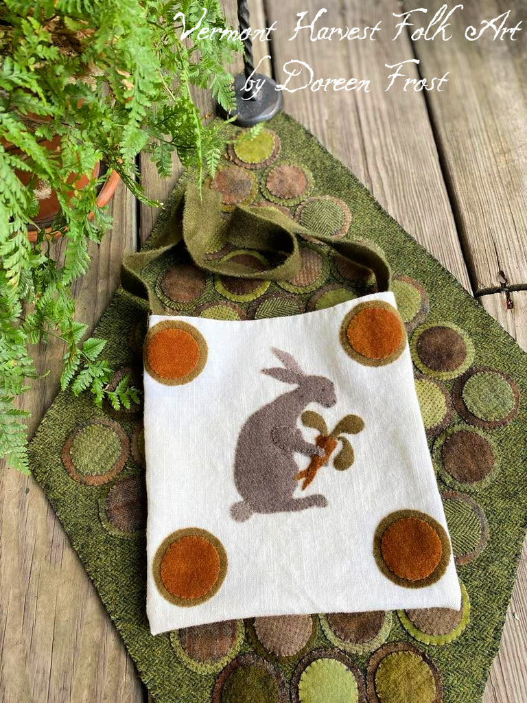 Sir Reginald Hare ~ Wool Applique' ~ large pocket – Vermont Harvest ...