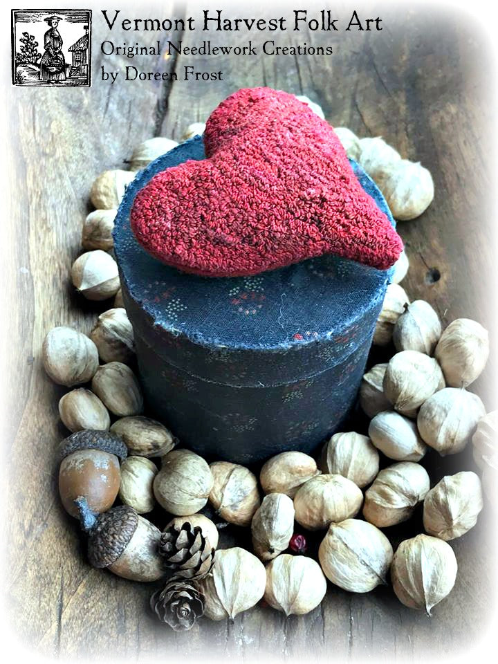 Simple Punched Heart Box ~ Medium – Vermont Harvest Folk Art by Doreen ...