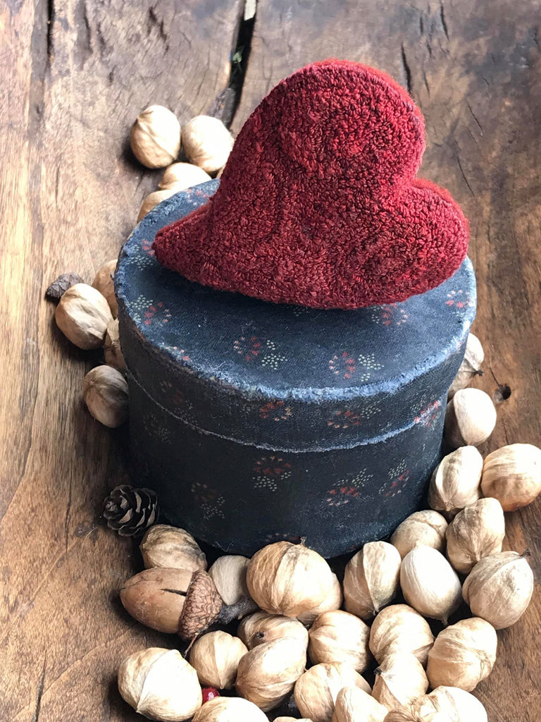 Simple Punched Heart Box ~ Large – Vermont Harvest Folk Art by Doreen Frost